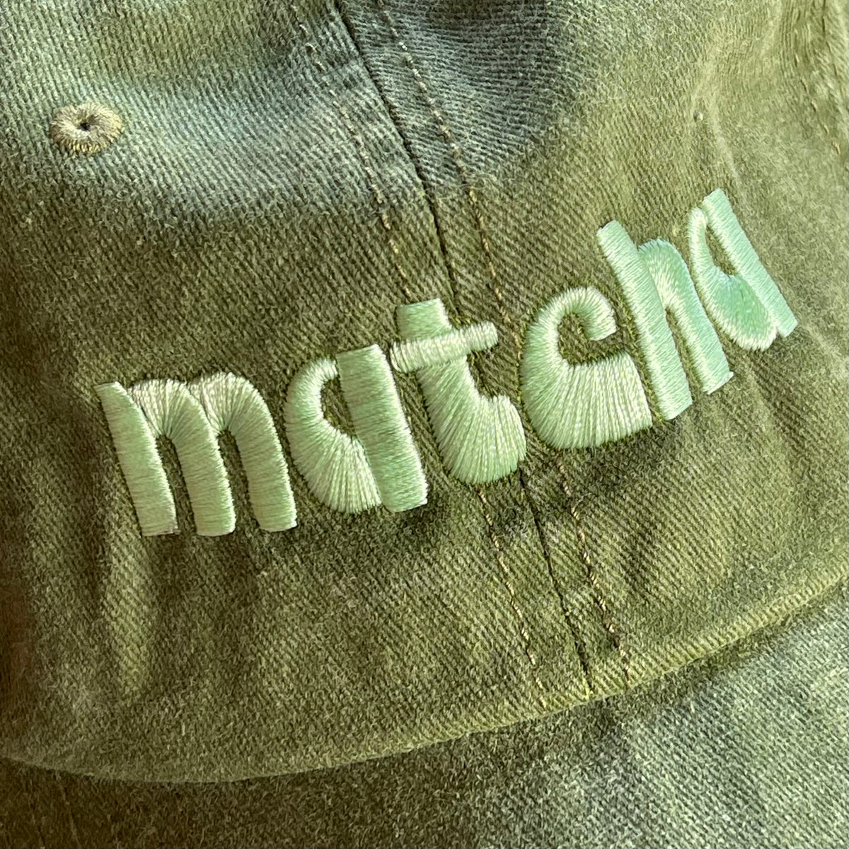 Matcha Dad Hat – The Silver Spider