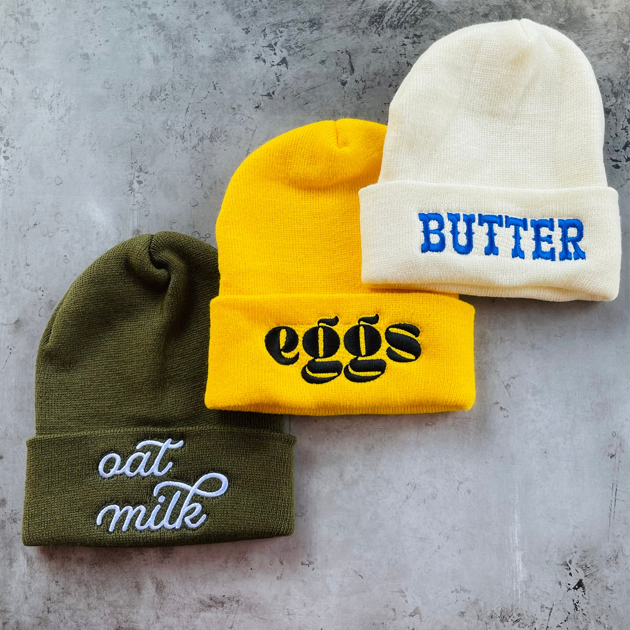 Eggs Beanie // made in the USA – The Silver Spider