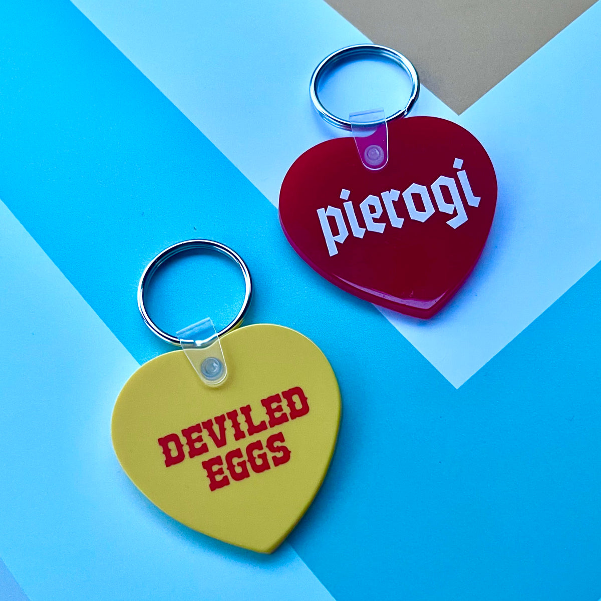 Pierogi heart Keychain – The Silver Spider