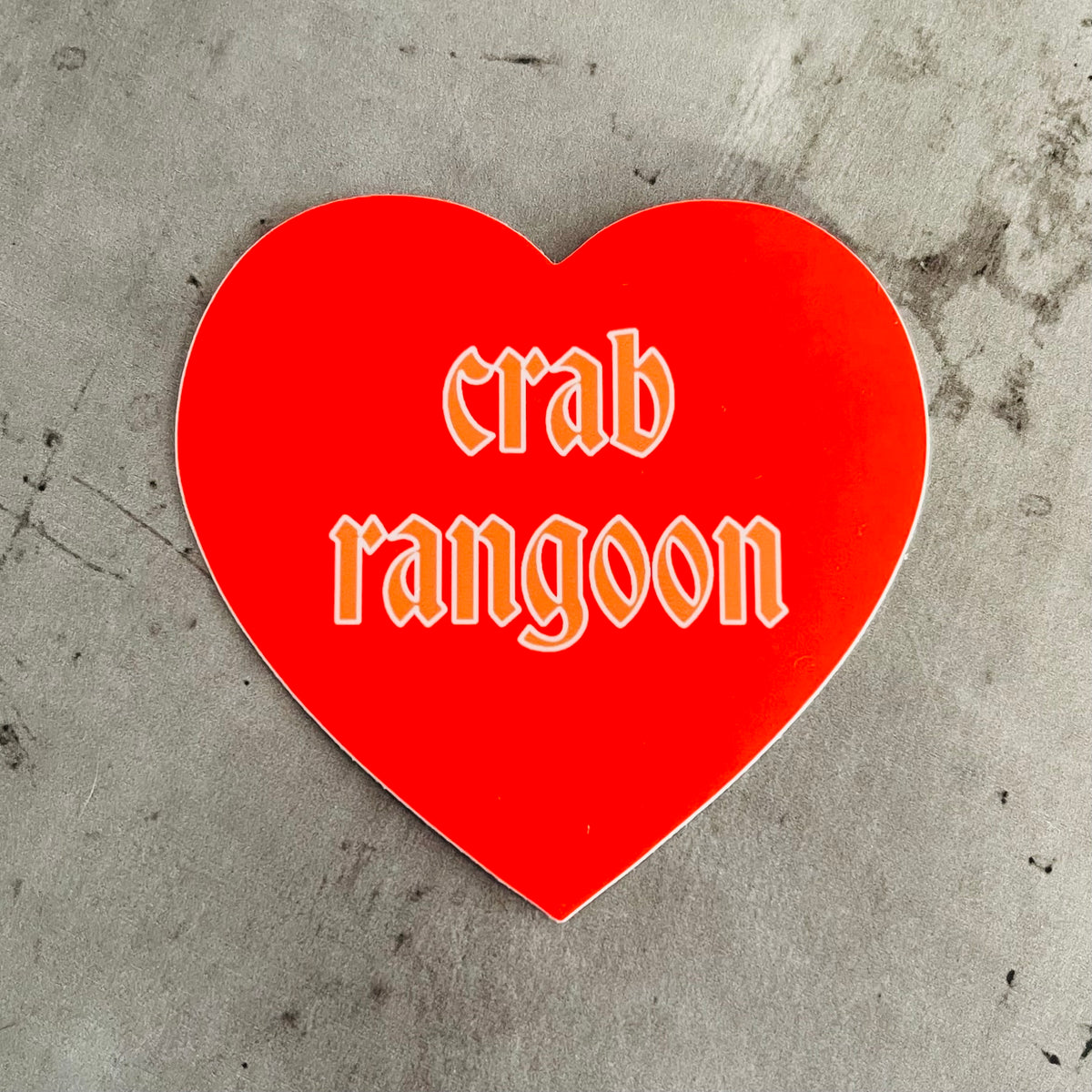 Crab rangoon 3” Sticker – The Silver Spider