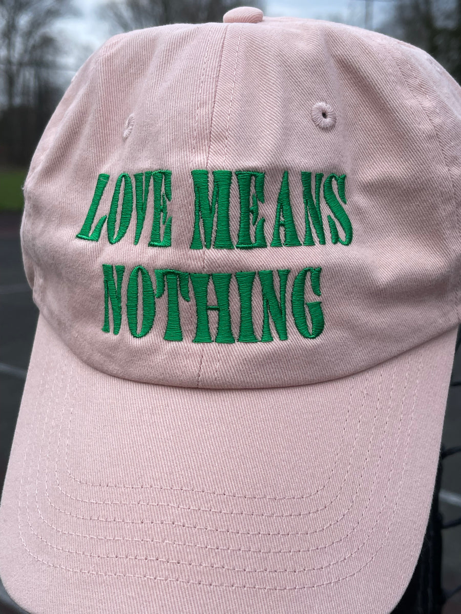 Love means nothing Dad Hat – The Silver Spider