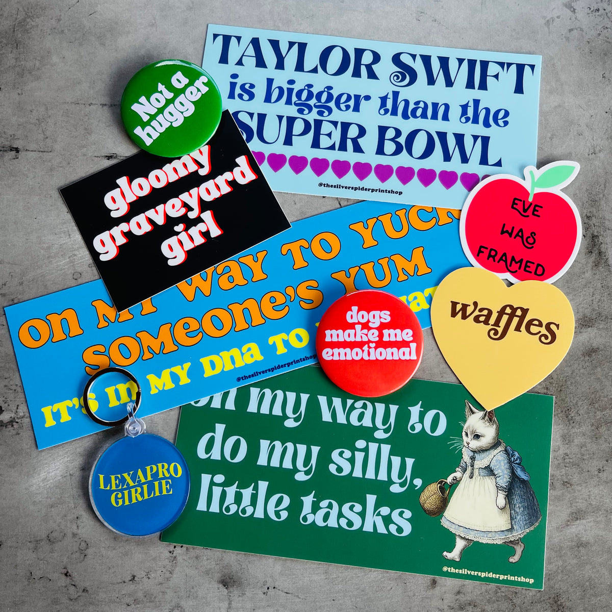 On my way to do my silly little tasks Funny Bumper Sticker – The Silver ...