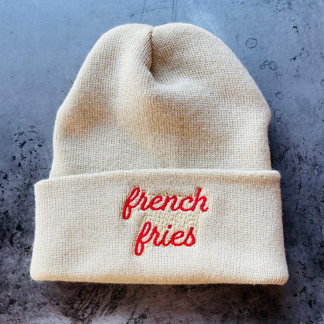 French fries foodie Beanie // made in the USA – The Silver Spider