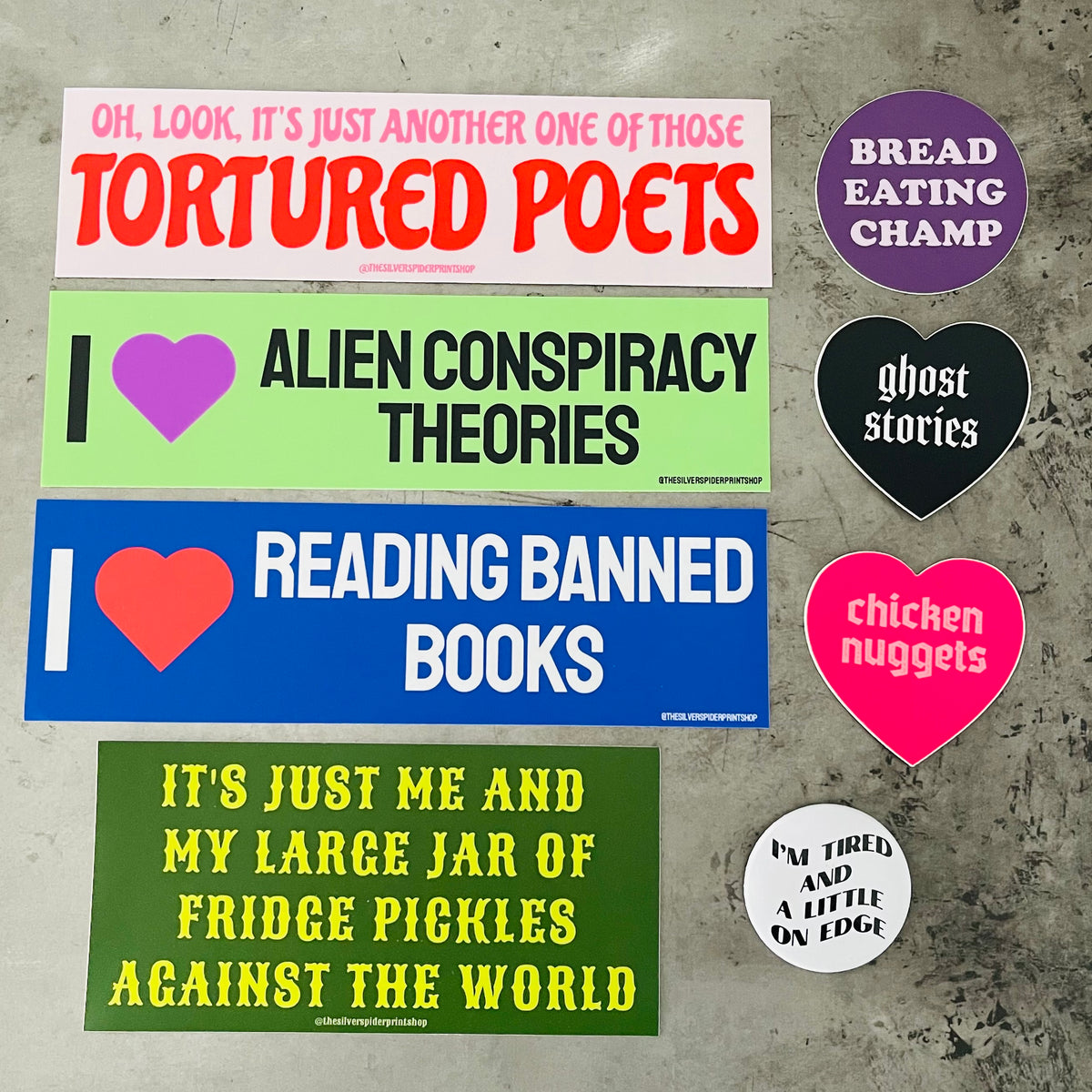 Another one of those tortured poets Bumper Sticker – The Silver Spider