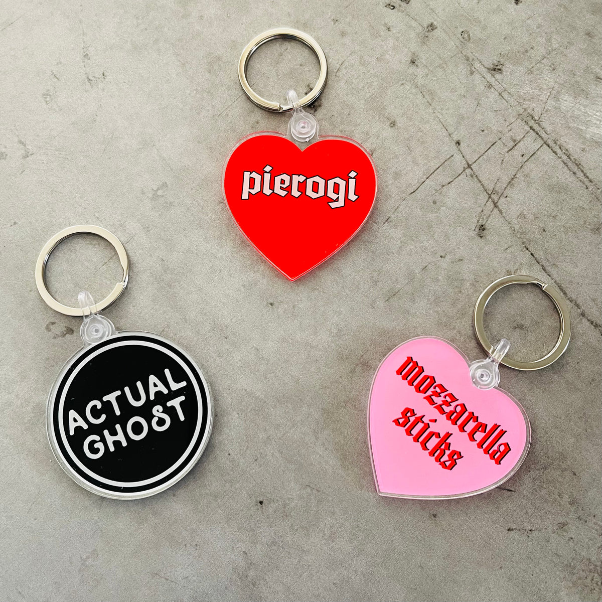 Actual Ghost Acrylic Keychain – The Silver Spider