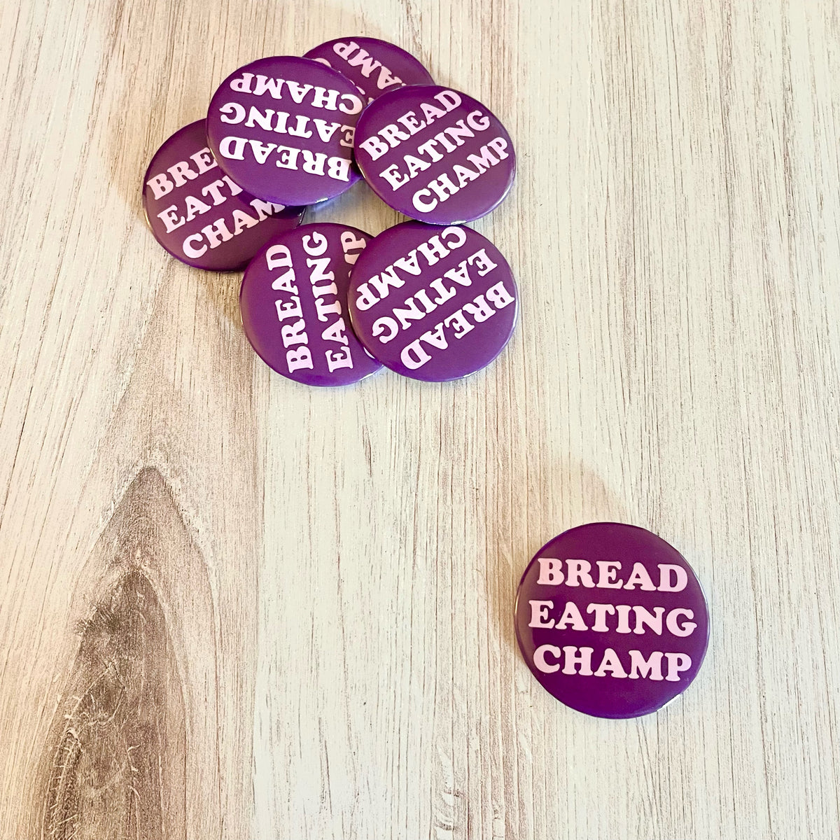 Bread Eating Champ Pinback Button 2.25” – The Silver Spider