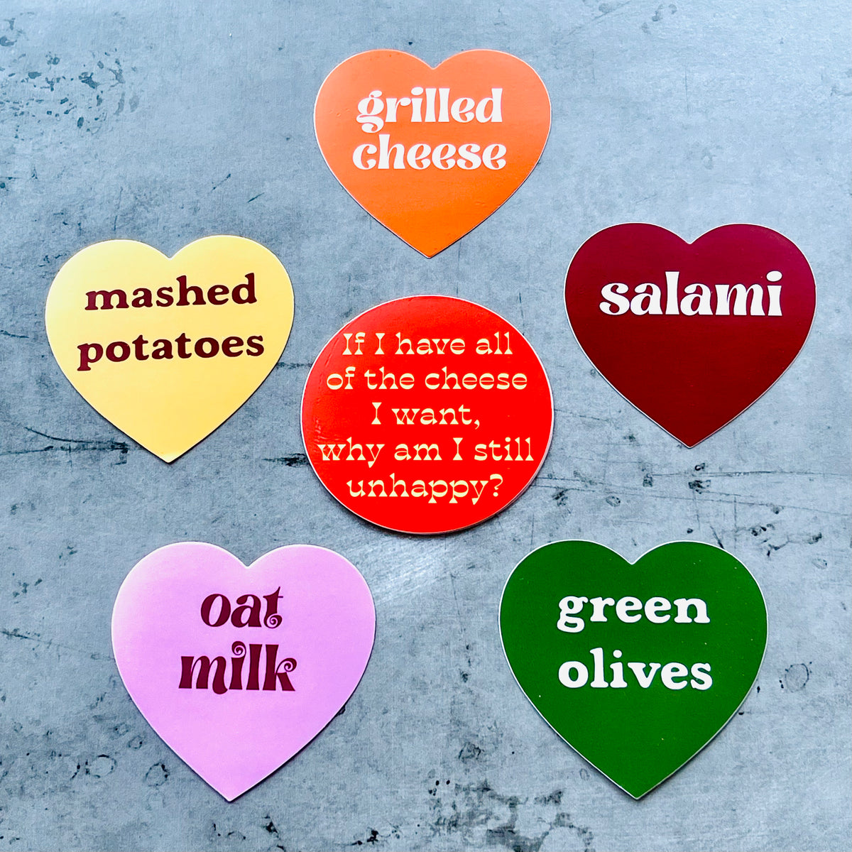 Oat milk Heart Sticker – The Silver Spider