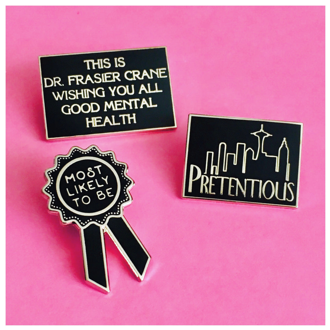 Frasier Crane Inspired Pin Set – The Silver Spider