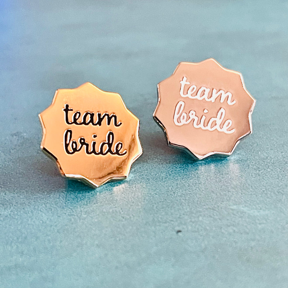 Small Team Bride Enamel Pin – The Silver Spider