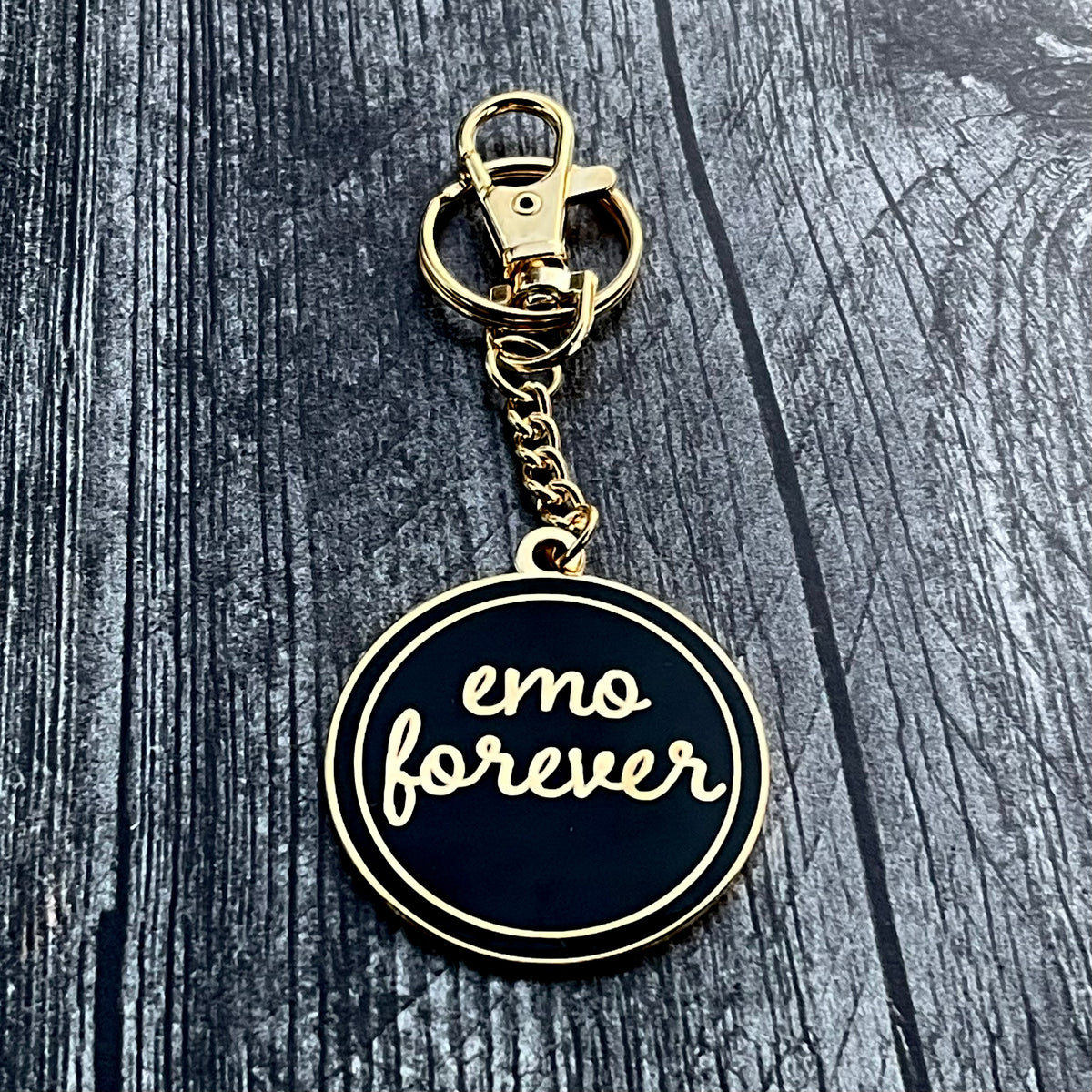 Emo Forever Keychain – The Silver Spider
