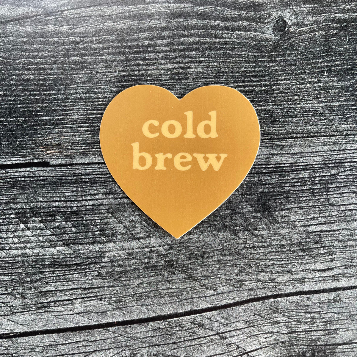 Cold brew Heart Sticker – The Silver Spider