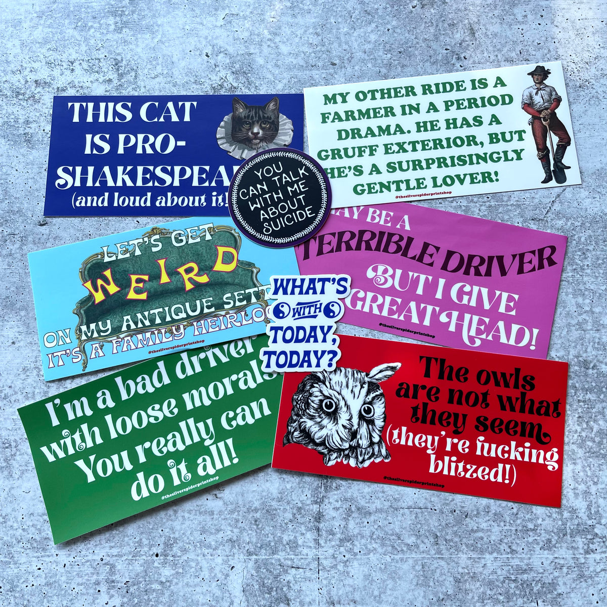 I’m a terrible driver but I give great head Bumper Sticker – The Silver ...