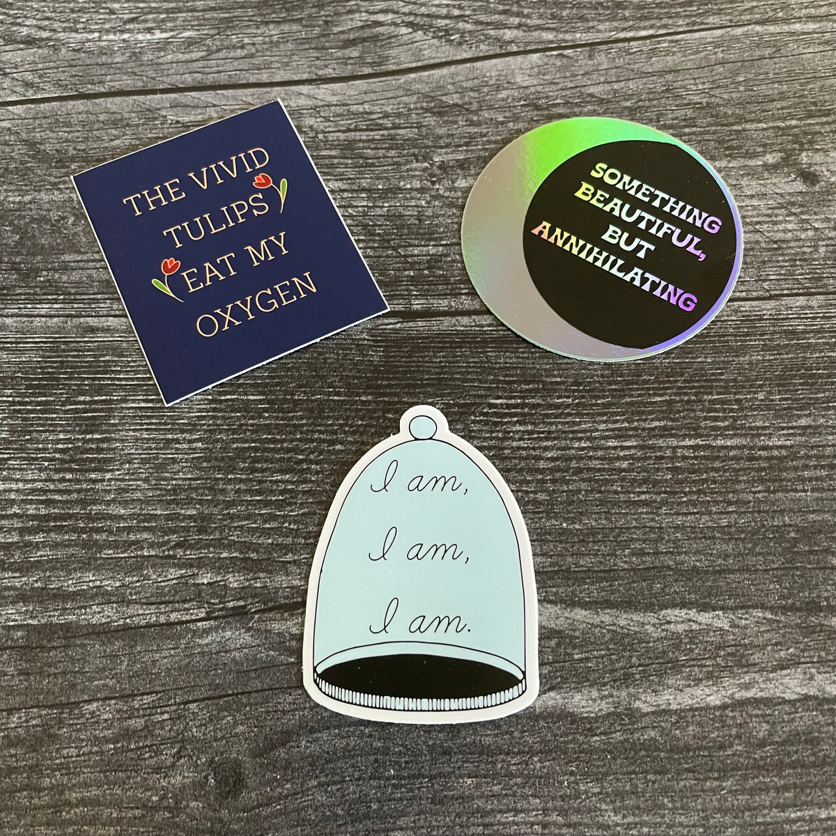 I am I am I am Bell Jar Sylvia Plath Sticker – The Silver Spider