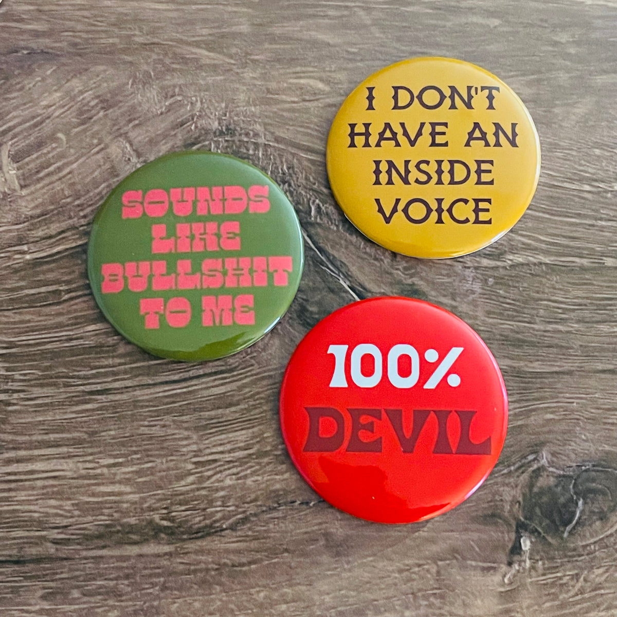 100% Devil Pinback Button 2.5” – The Silver Spider