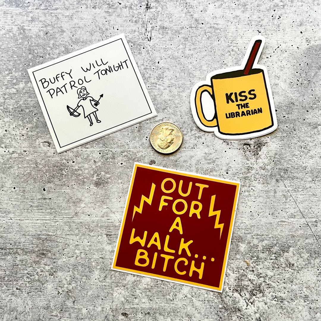Buffy 3 Pack of Stickers Set (or separately) – The Silver Spider