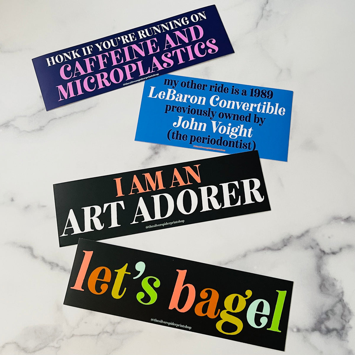 I am an Art Adorer Bumper Sticker – The Silver Spider