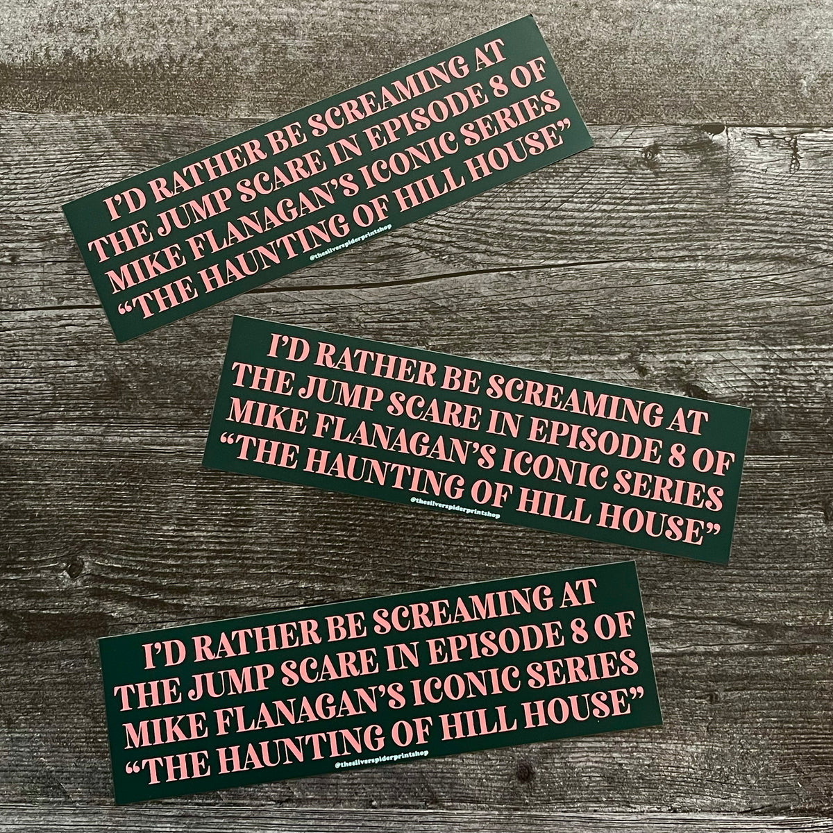 I’d rather be screaming at the Jump Scare Bumper Sticker – The Silver ...