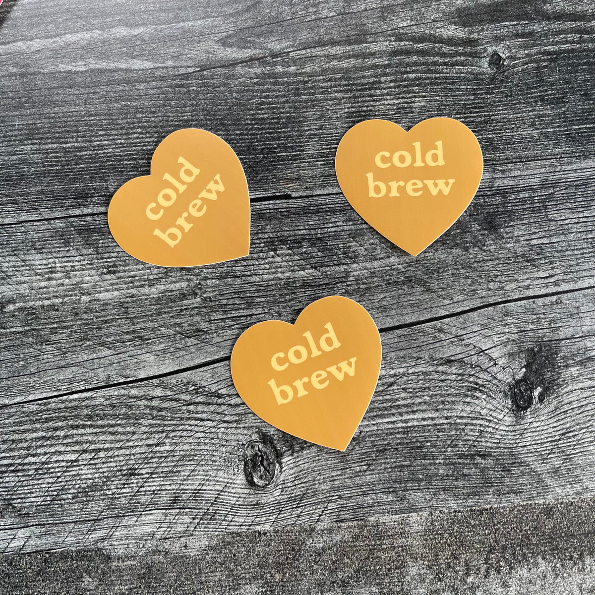 Cold brew Heart Sticker – The Silver Spider
